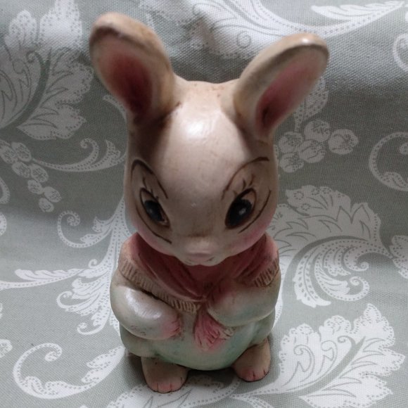Vintage | Accents | Vintage Ceramic Bunny Rabbit Figurine | Poshmark